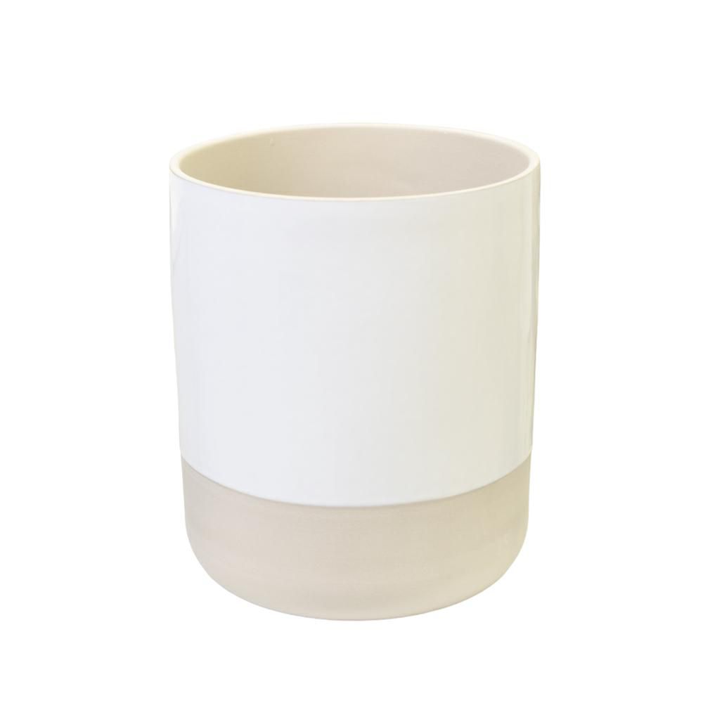 VASO CERAMICA D.19 CM H.21 CM -COP- BIANCO - PuntoUno
