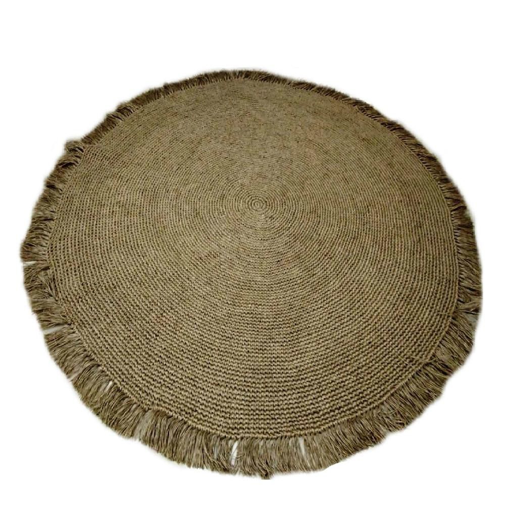 TAPPETO JUTA TONDO D.200 CM NATURALE - PuntoUno