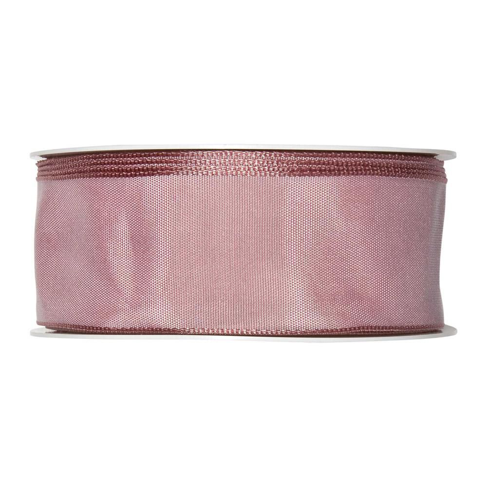 NASTRO SIMIL SETA 35MM 10MT -PIGALLE- ROSA ANTICO - PuntoUno